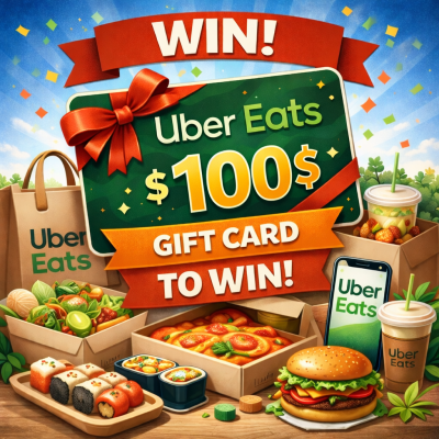 $100 Uber Eats Gift Card Giveaway for Canadian Parents | CanadianParent.ca